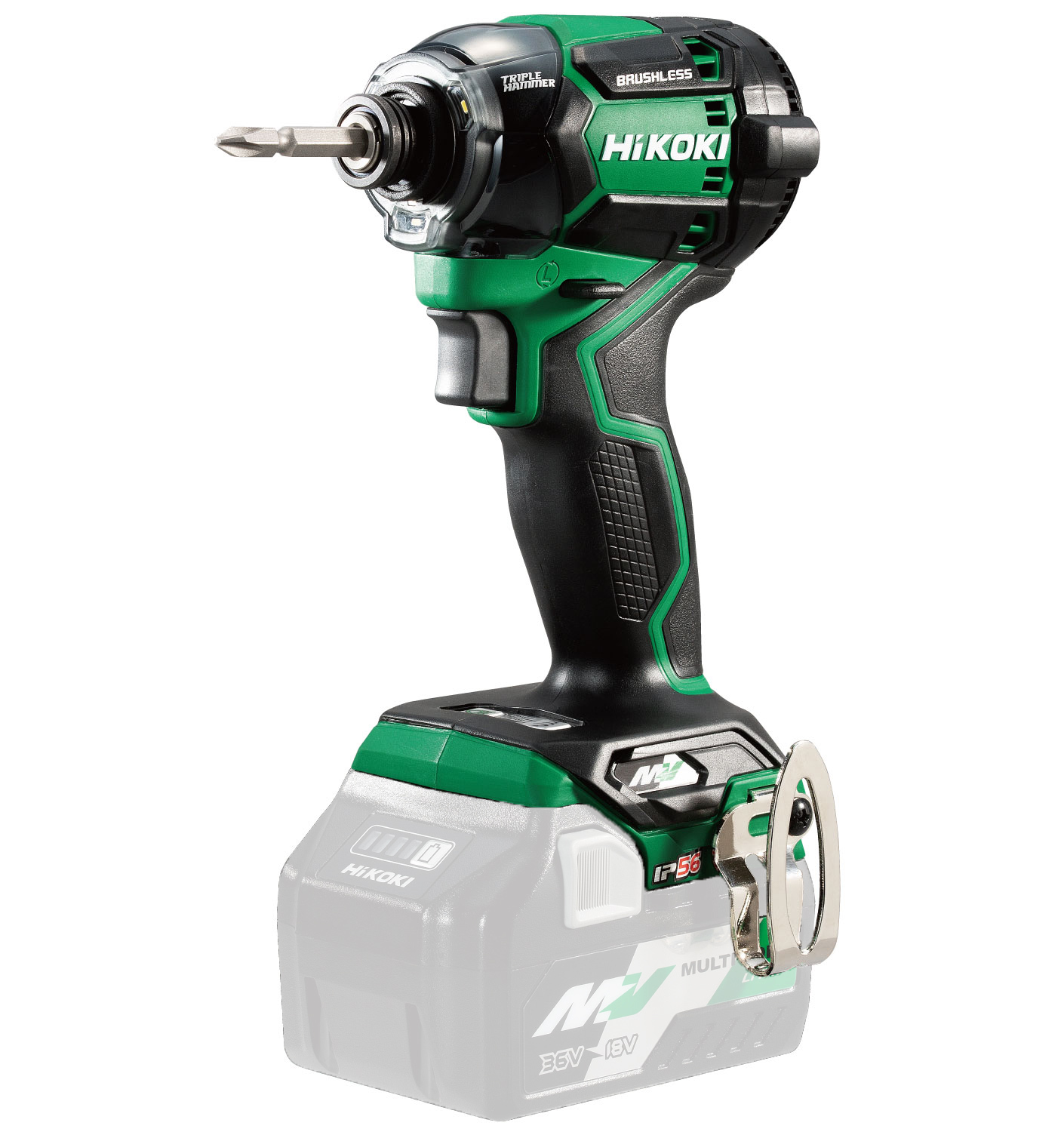 HIKOKI MULTI VOLT RÁZOVÝ SKRUTKOVAČ WH36DCW2Z bez batérie a nabíjačky v ...